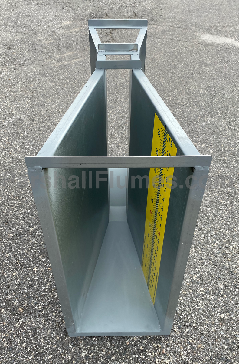 Galvanized Steel 3-Inch Parshall Flume • Buy Online Now! – Parshall Flumes